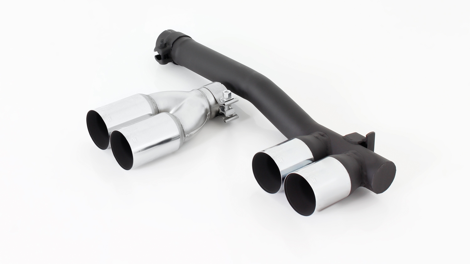 tail pipe set left/right each 2 tail pipes Ø 76 mm straight