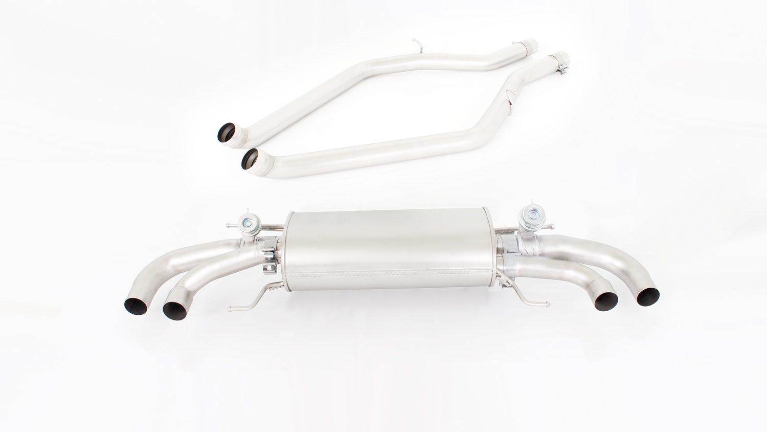 Axle-back-system with integrated vacuum controlled valves (selectable ...