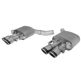 sport exhaust left and right with each 2 tail pipes Ø 84 mm Carbon Race ...